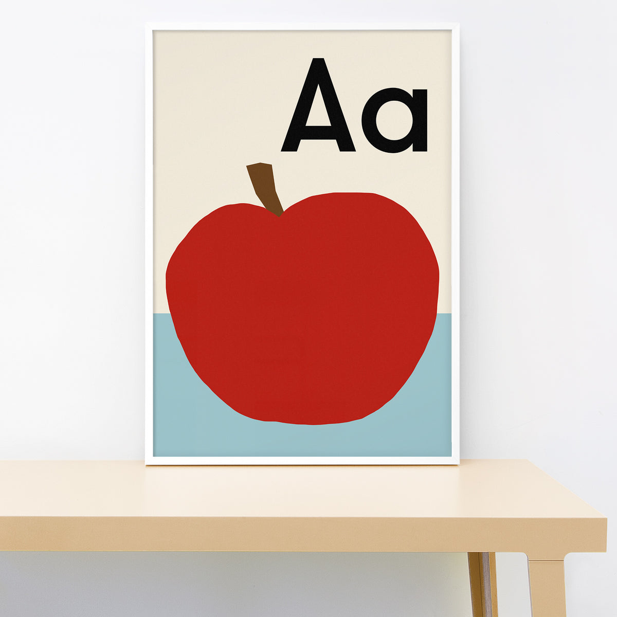 Letter A for Apple Alphabet Wall Print for Kids Room | Lorna Freytag ...