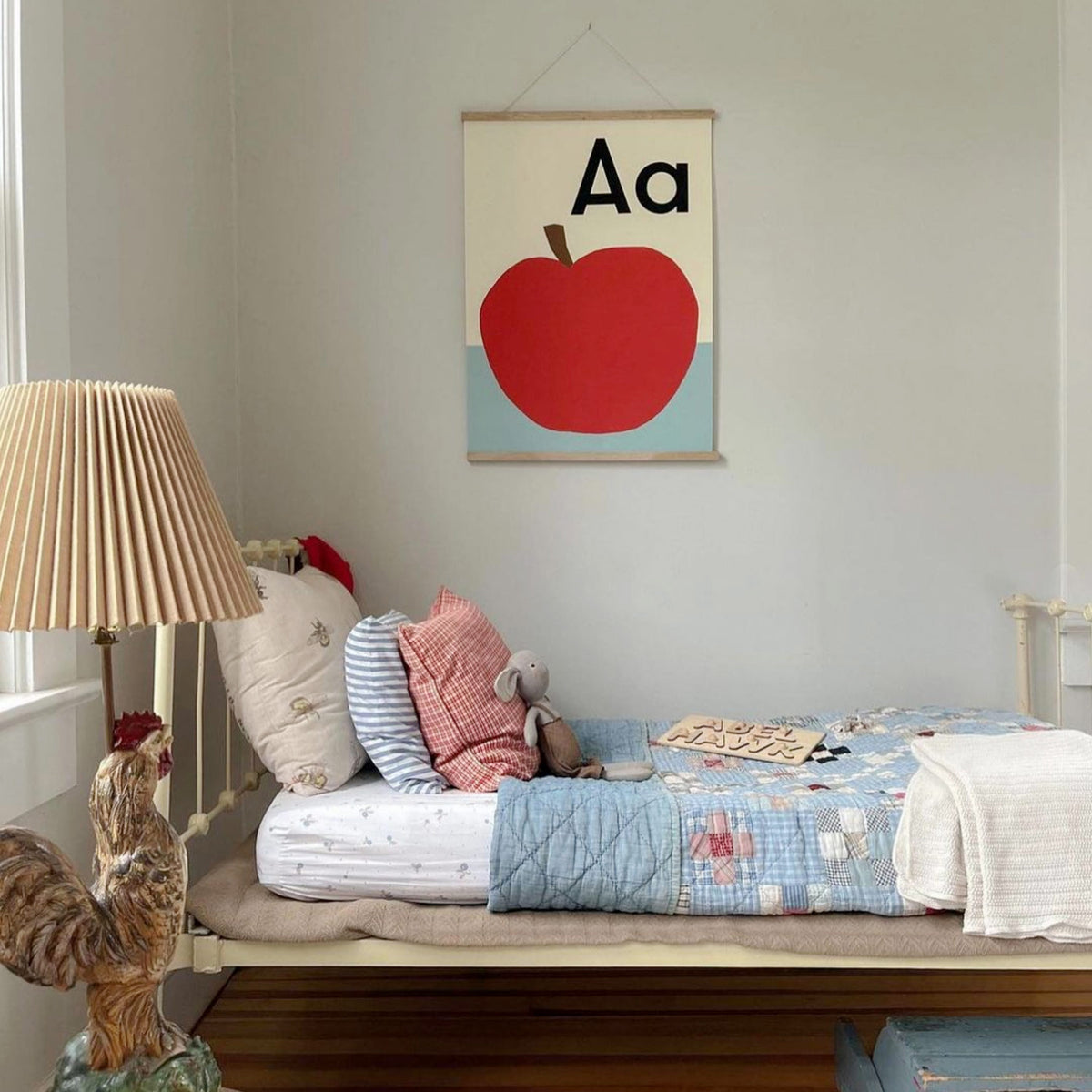 Letter A for Apple Alphabet Wall Print for Kids Room | Lorna Freytag ...