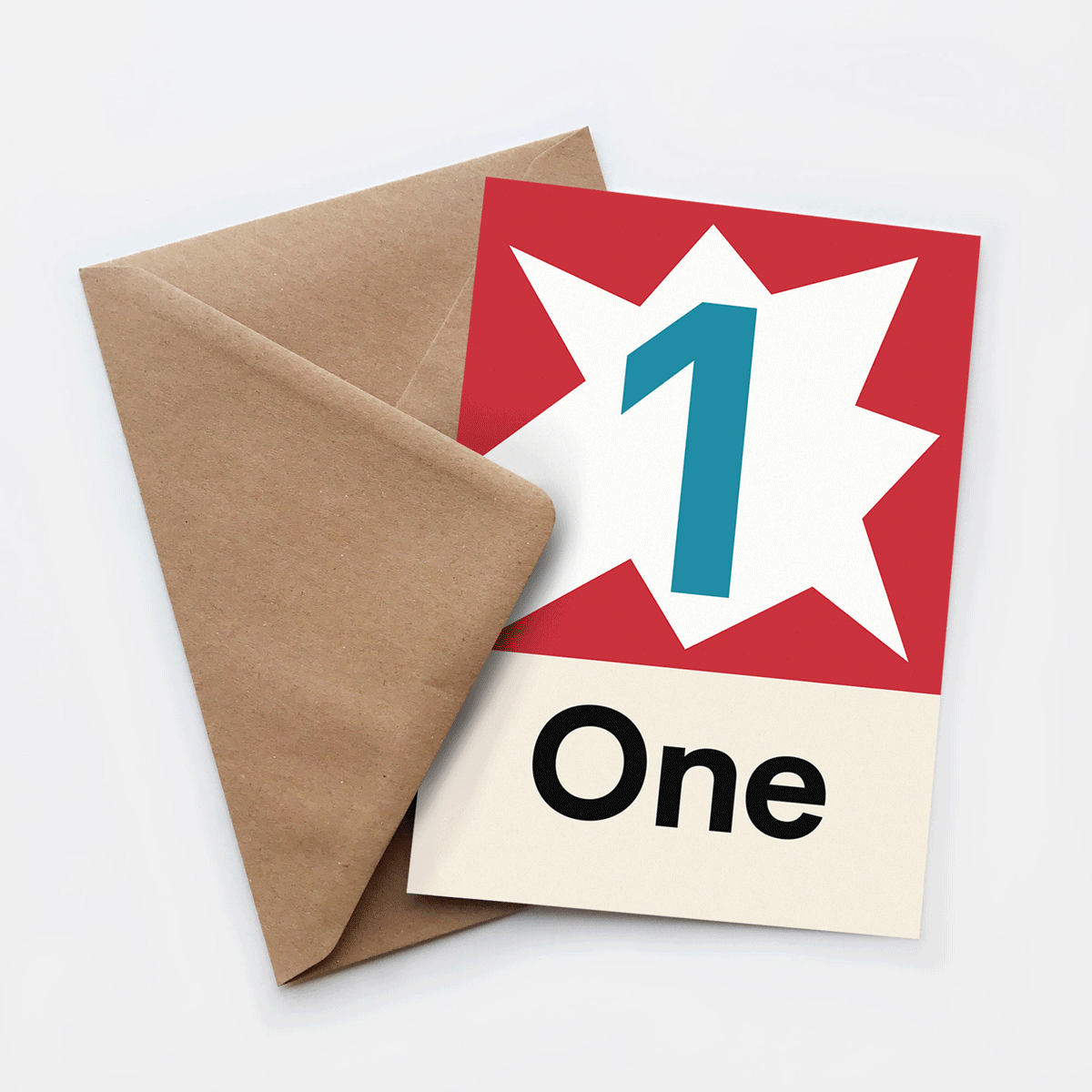 Number greetings card – Lorna Freytag Illustration