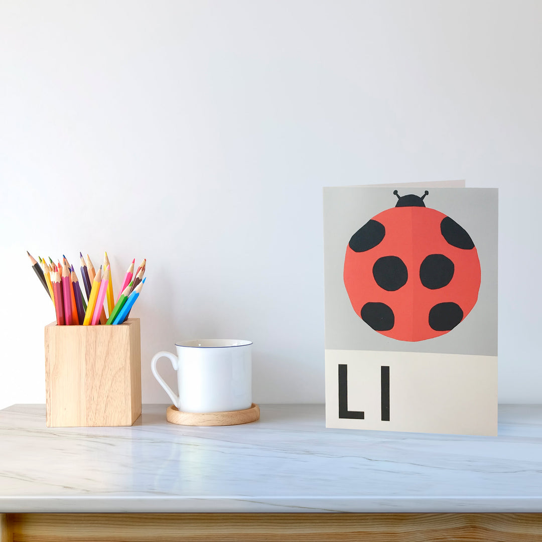 Ladybird greetings card – Lorna Freytag Illustration