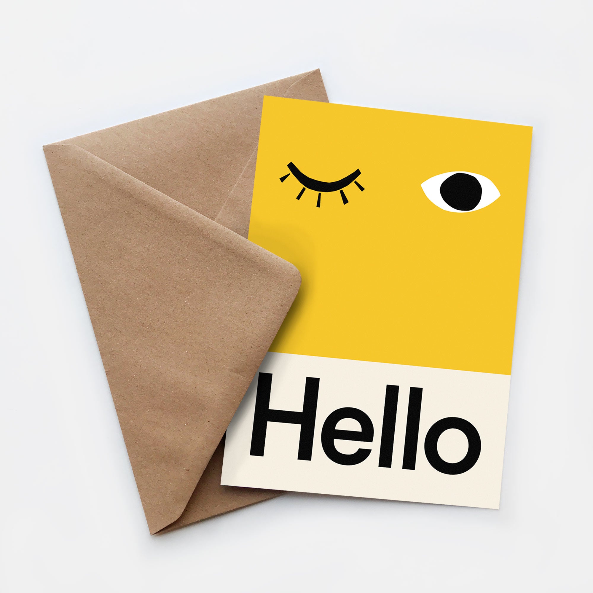 Hello greetings card – Lorna Freytag Illustration