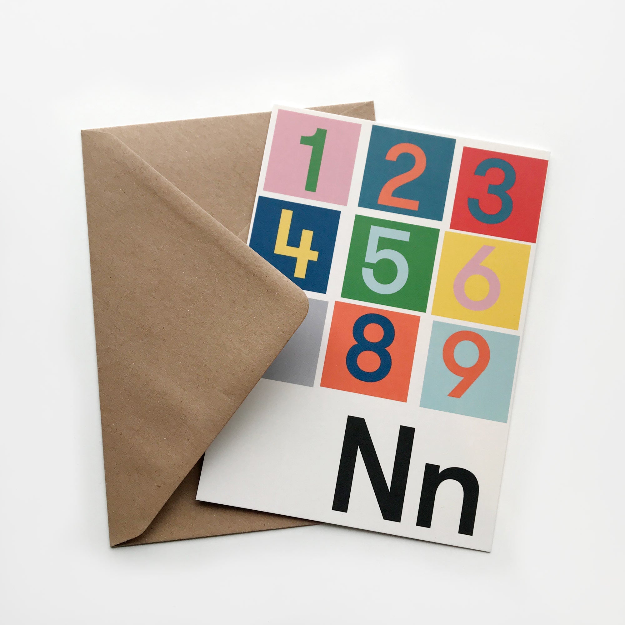 Numbers greetings card – Lorna Freytag Illustration